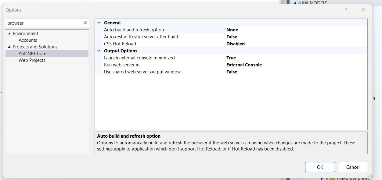 如何在ASP.NET Core（.NET 6，VS 2022）中禁用浏览器链接 c# visual-studio asp.net-core .net-core browser-link - Dev59