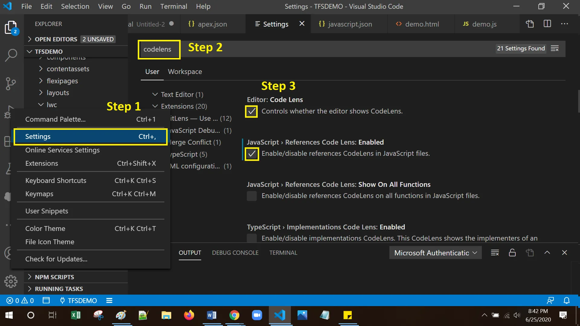 如何在Visual Studio Code中显示引用计数？ visual-studio-code - Dev59