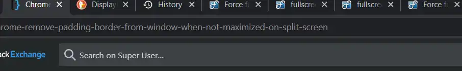 Chrome：在分屏时未最大化窗口时，去除填充/边框 windows-10 google-chrome - Dev59