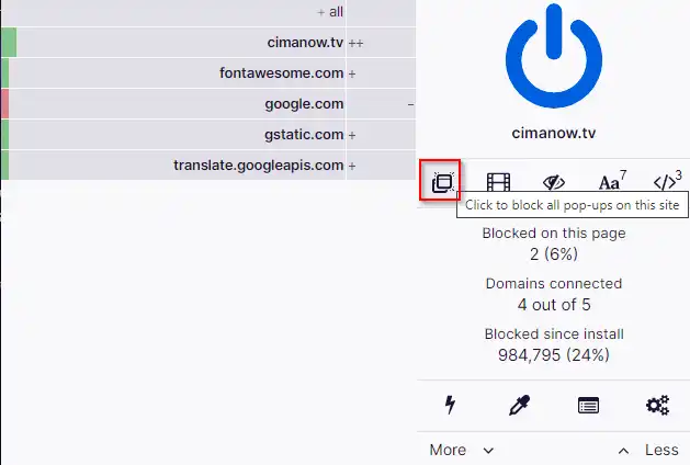 如何禁用“uBlock Origin已阻止以下页面的加载”？ google-chrome-extensions - Dev59