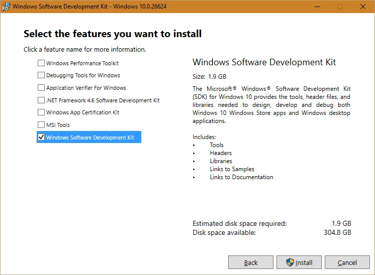 如何在Windows 10上安装Inspect工具？ debugging windows-10 - Dev59