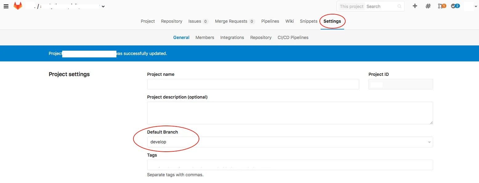 更改 GitLab 中的默认分支 - Dev59