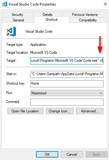 如何防止 Visual Studio Code 总是重新打开之前的文件或文件夹？ visual-studio-code - Dev59