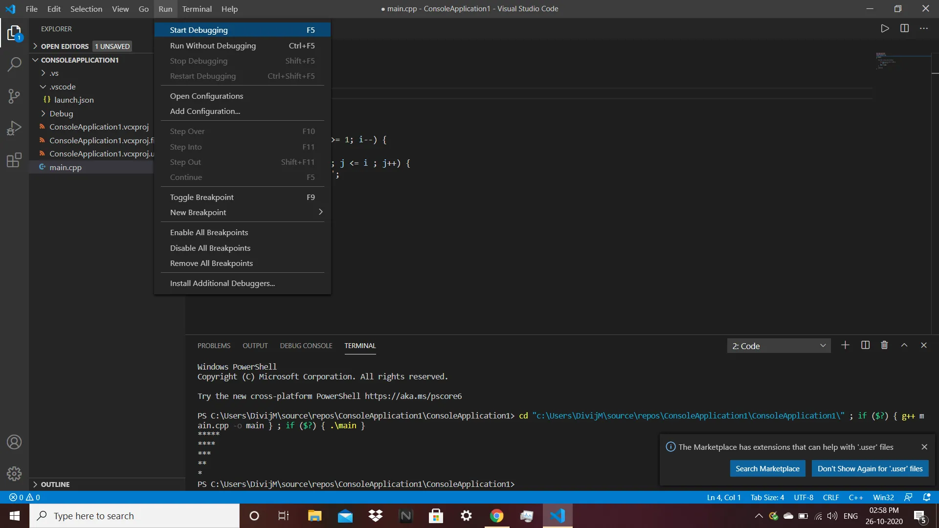 在VS Code中，运行代码和不带调试运行有什么区别？ c++ visual-studio-code - Dev59
