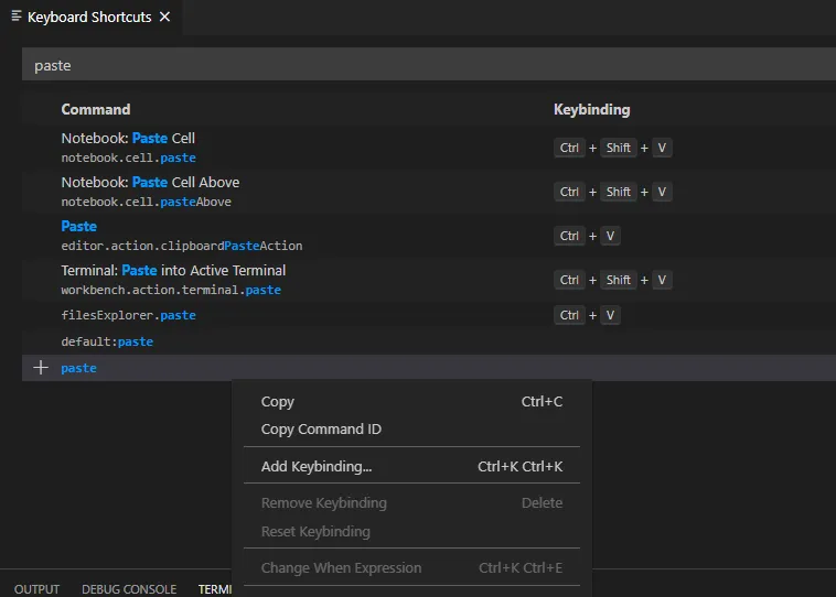在 Visual Studio Code 中，Ctrl+V 失效了。 copy-paste visual-studio-code - Dev59
