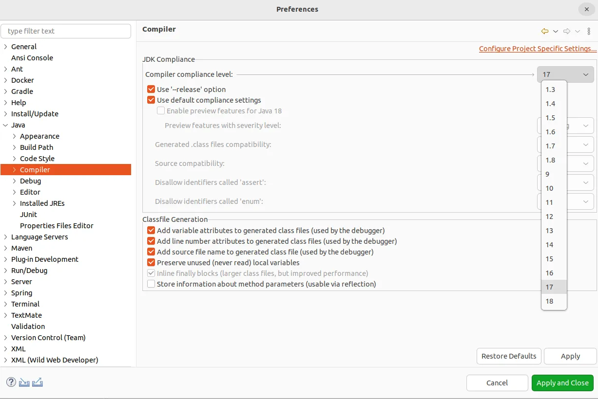 如何在Eclipse中配置和使用最新的JDK版本？ java - Dev59