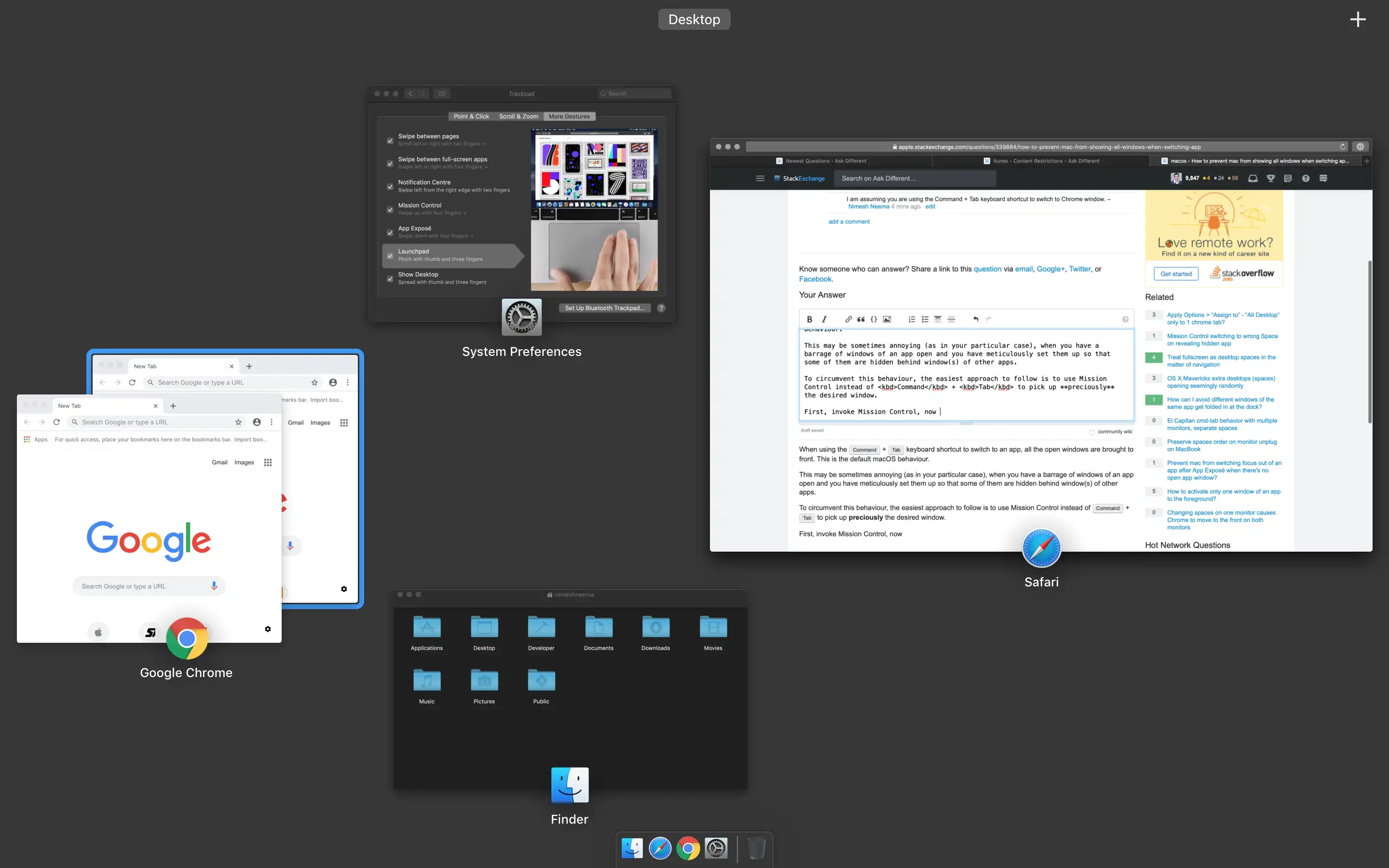 如何防止 macOS 在切换到一个应用程序时将所有窗口置于前台？ display - Dev59