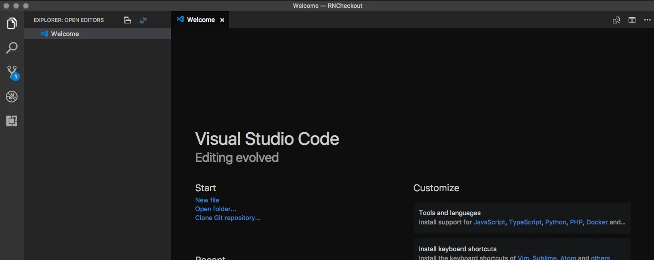 VS Code资源管理器未显示任何项目目录或文件。 visual-studio-code - Dev59