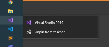 最近在Visual Studio上的项目没有出现右键菜单（Windows） taskbar - Dev59